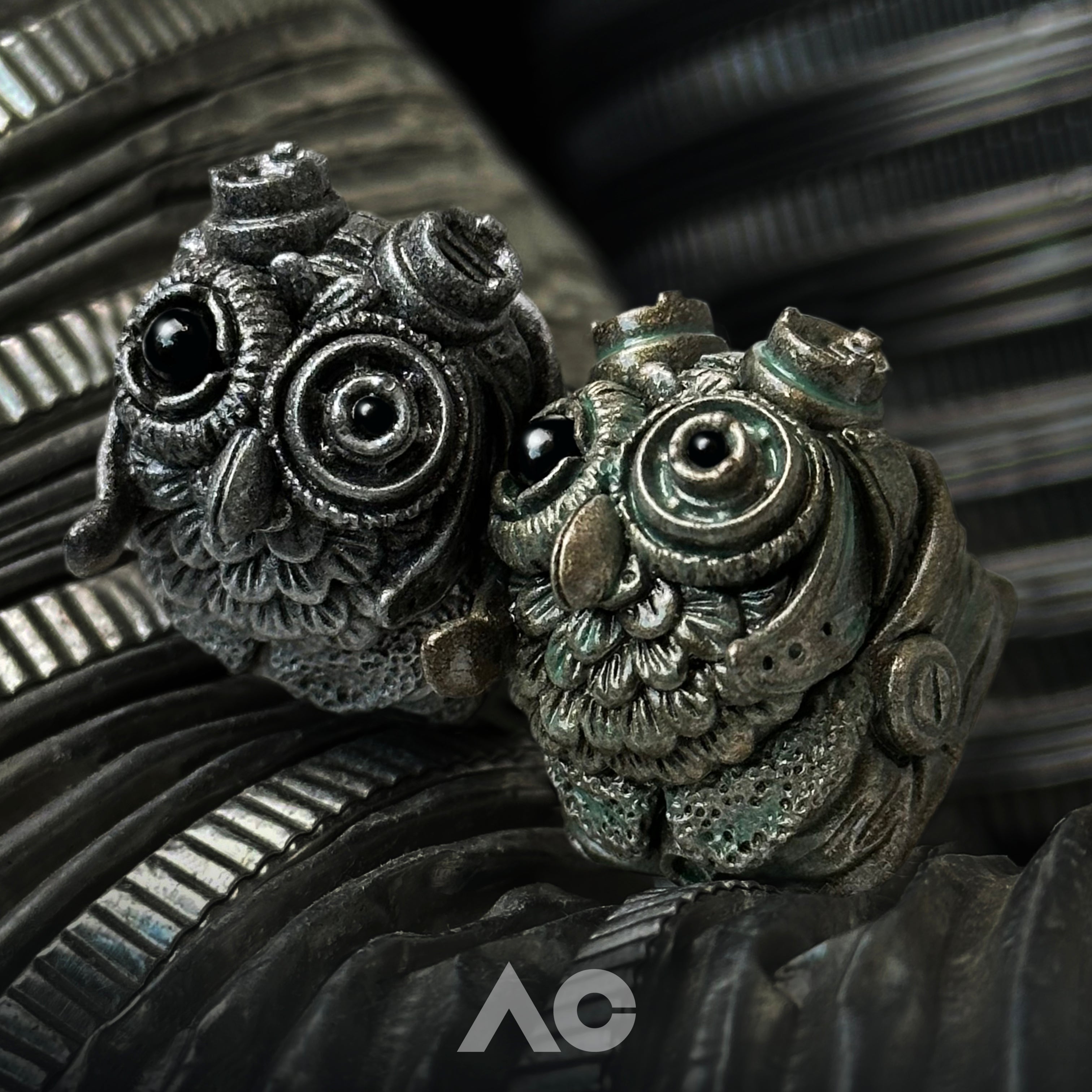 CyberOwl Iron/Patina keycaps – ACkeycaps