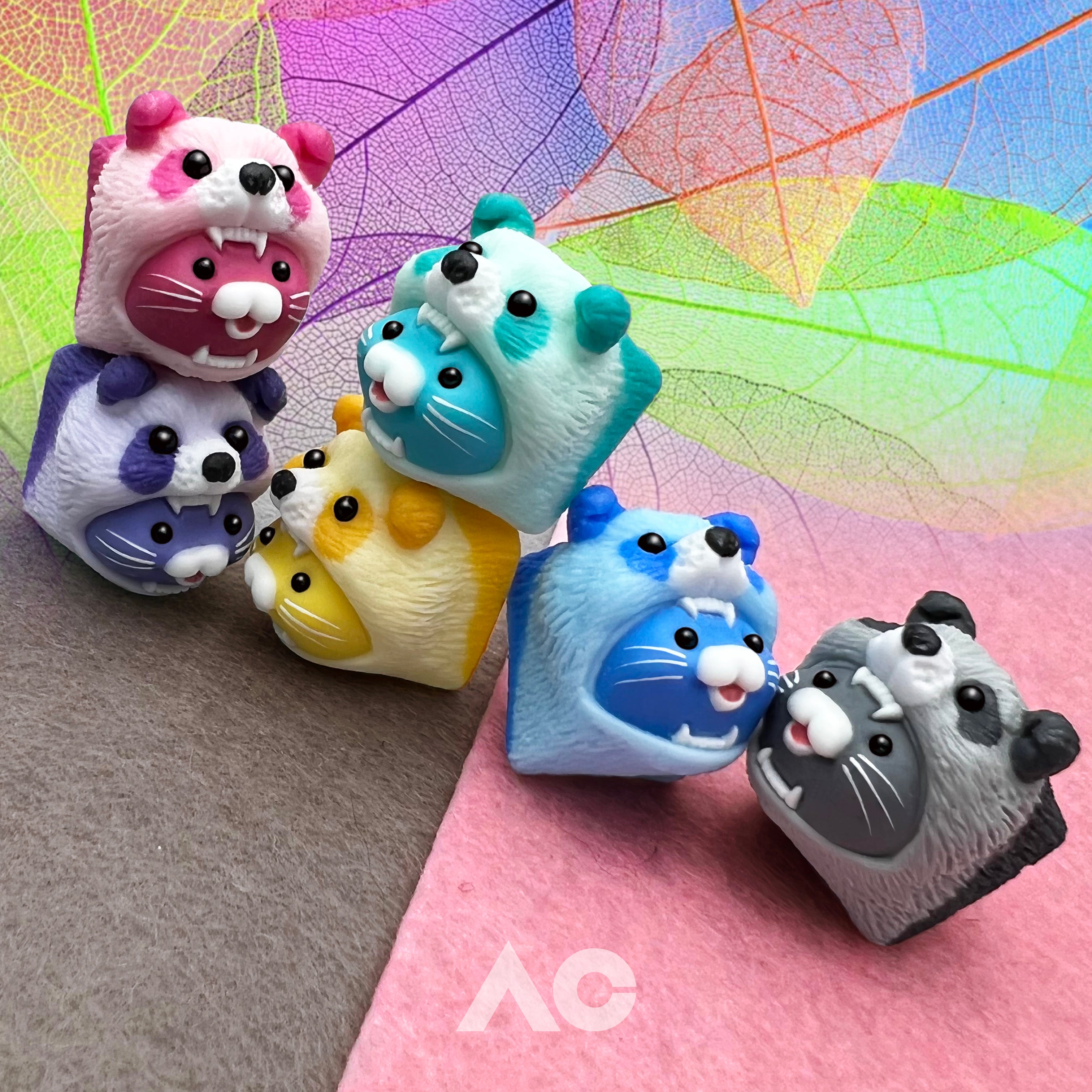 PandaCat Chroma ver. keycaps – ACkeycaps